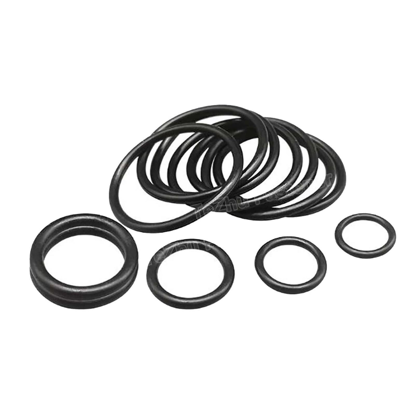 2/5pcs Black Rubber O-Ring CS 6mm OD 17~120mm Nitrile Gasket Washer Oil ...