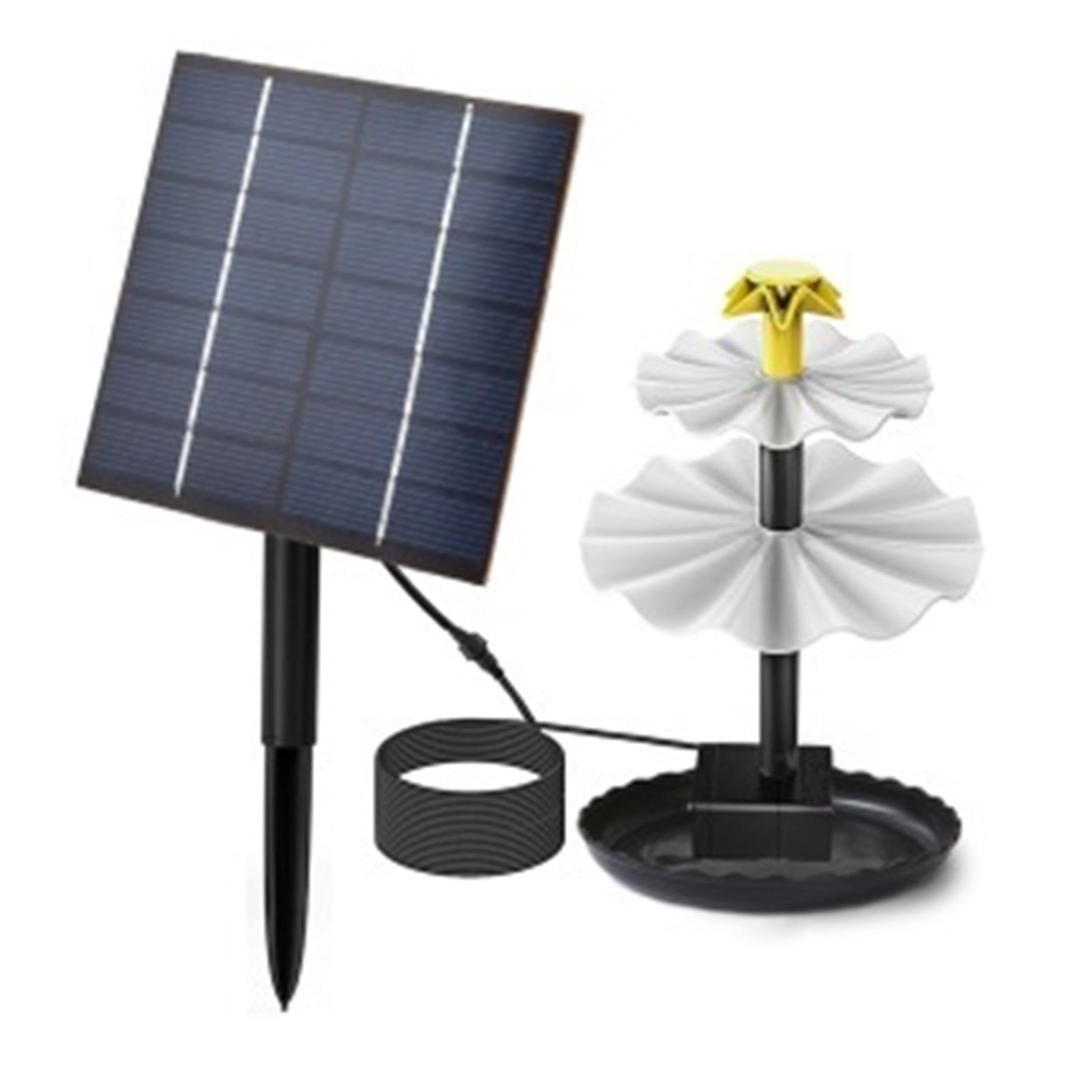 2.5w Triple Split Solar Fountain Direct Drive Water Pump, for Garden ...