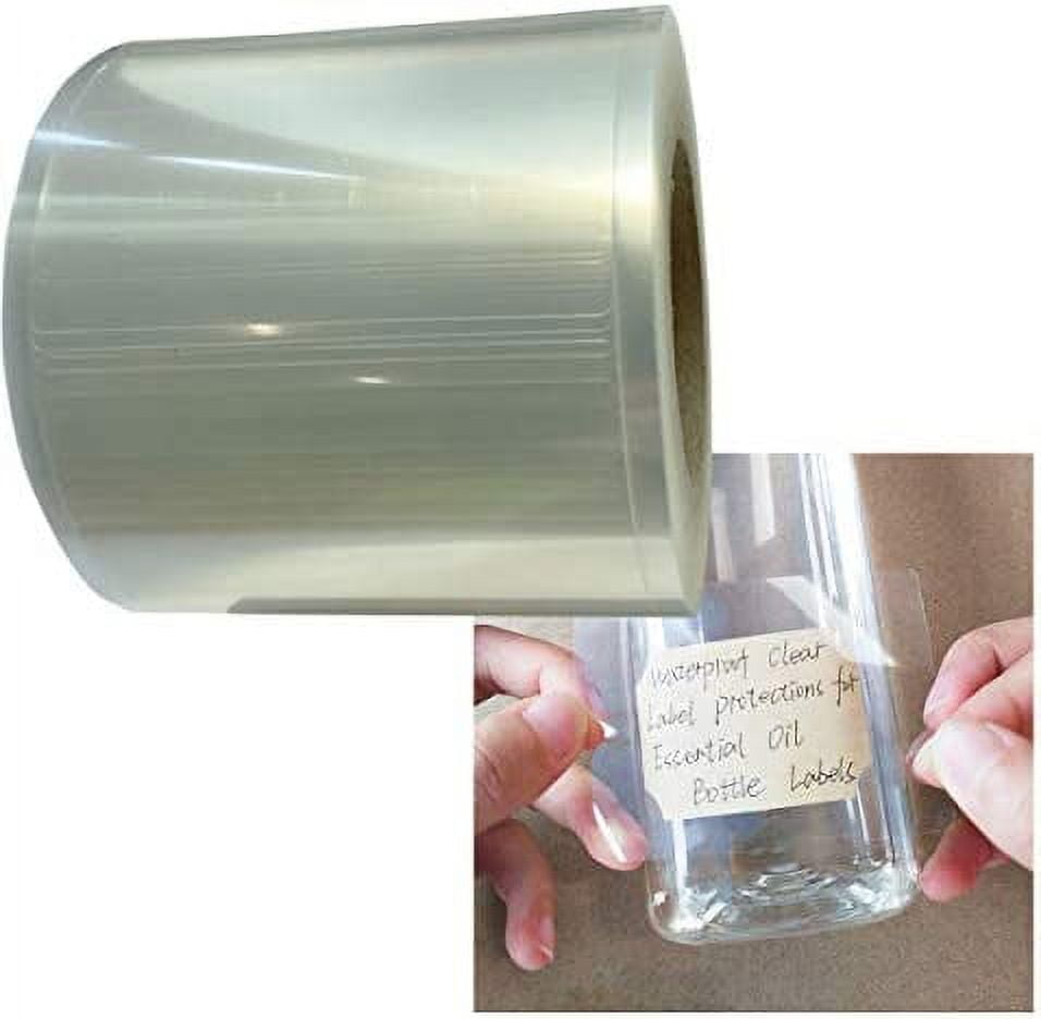 2.5x1.6 Inch Clear Waterproof Label Protectors for Essential Oil Bottle ...