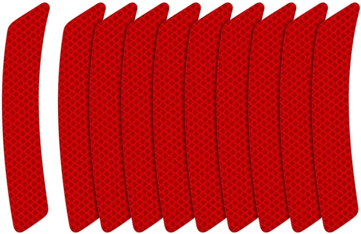 2.5x14cm Waterproof Reflective Stickers for Motorcycle Helmet Bike ...