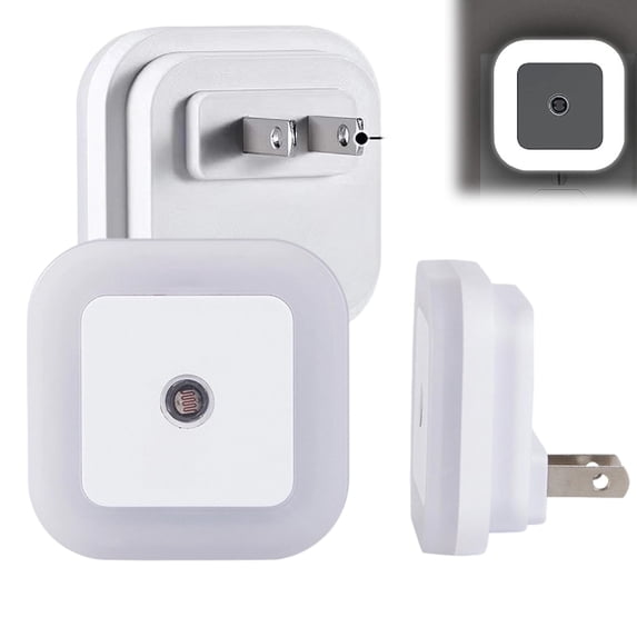 2/6/12 Pack,Light-Activated Sensor LED Night Light, Plug in Night Light ...