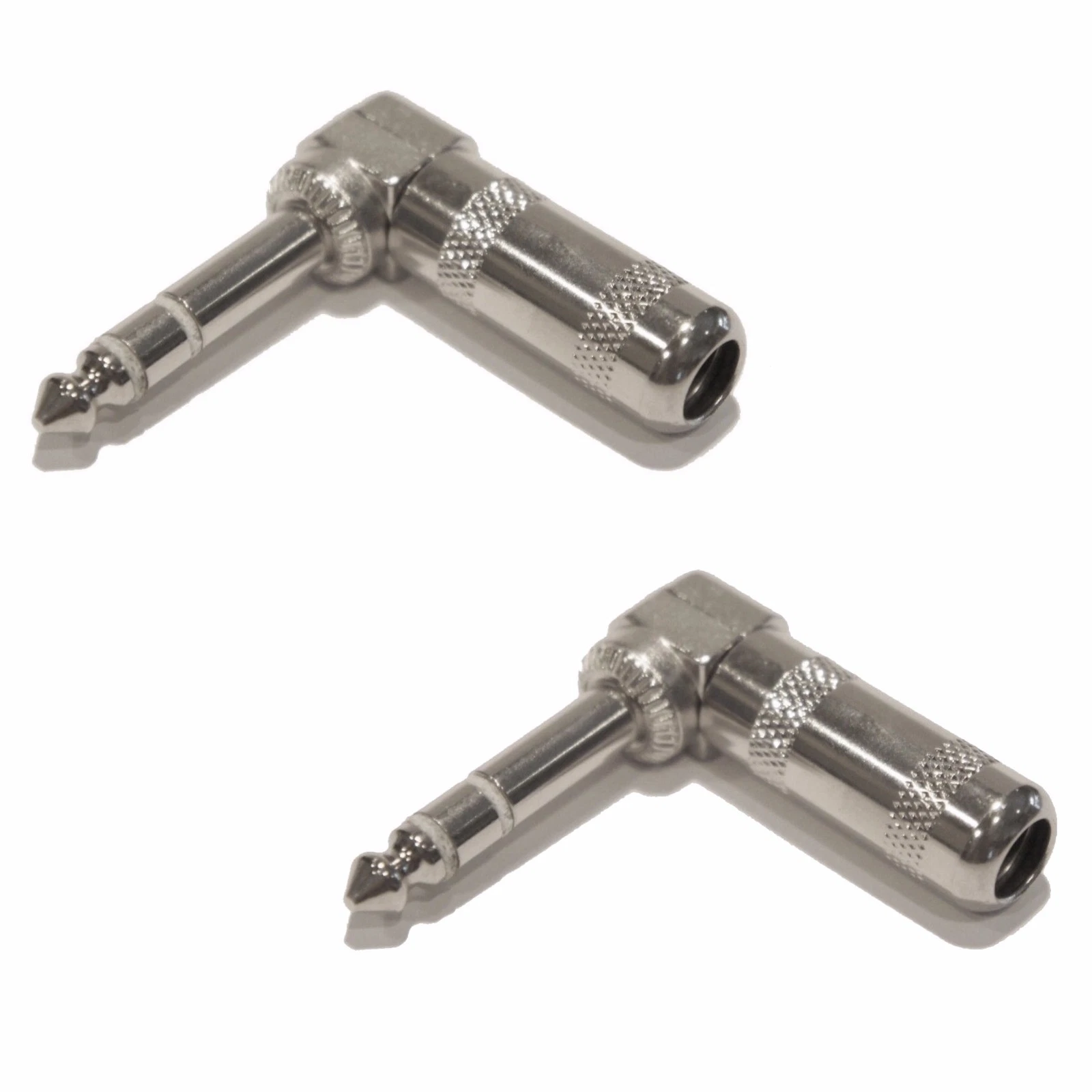 (2) 6.3Mm 1/4 Inch Stereo Right Angle 90 Degree Instrument Audio Jack ...