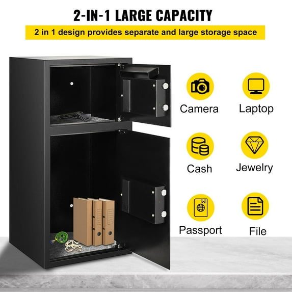 2.6 Cubic Feet Fireproof Safe Box with Digital Lock - Secure Steel ...