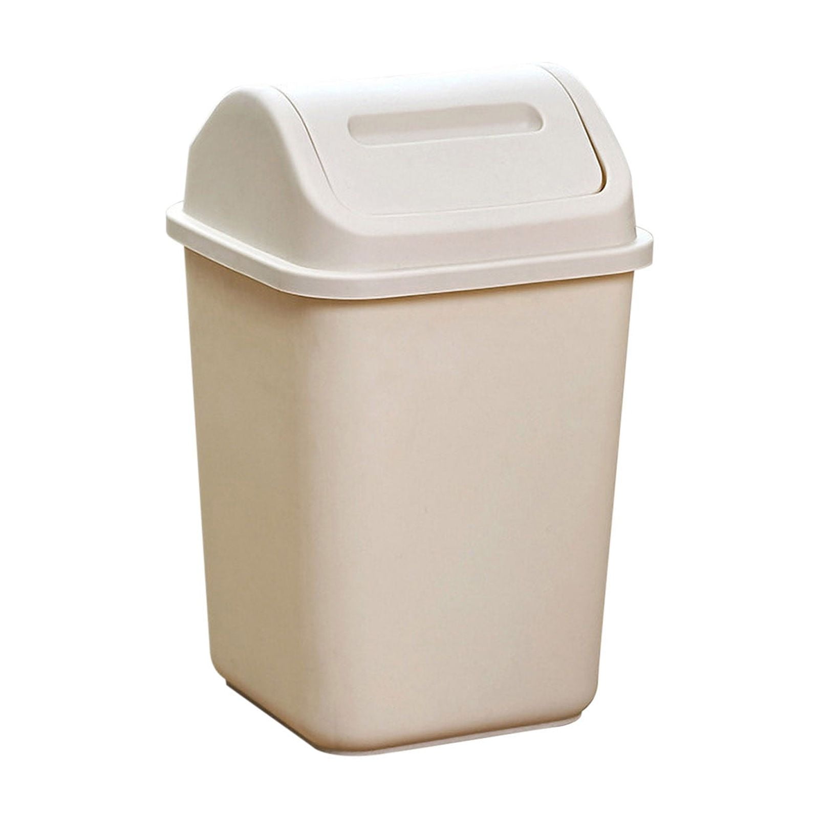 2.6 Gal Flip Top Kitchen Trash Can, Plastic Garbage Can, Wastebasket ...