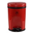 2.6 Gallon Plastic Round Bathroom Step Trash Can with Soft Close Lid ...