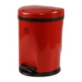 2.6 Gallon Round Step Trash Can, Plastic Round Garbage Container Bin ...