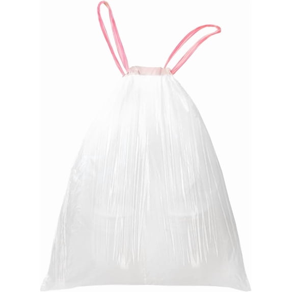 2.6 Gallon Small Drawstring Trash Bags, 1.18 Mil Thick, 40x50 cm, Heavy ...