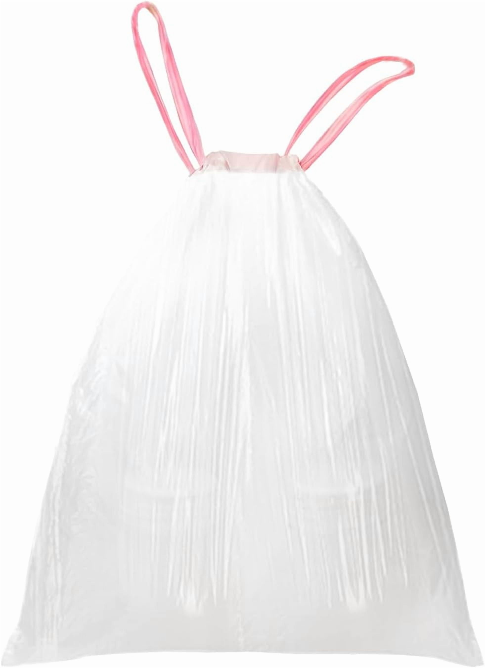 2.6 Gallon Small Trash Bags with Drawstring, Clear Garbage Bags 40x50cm ...