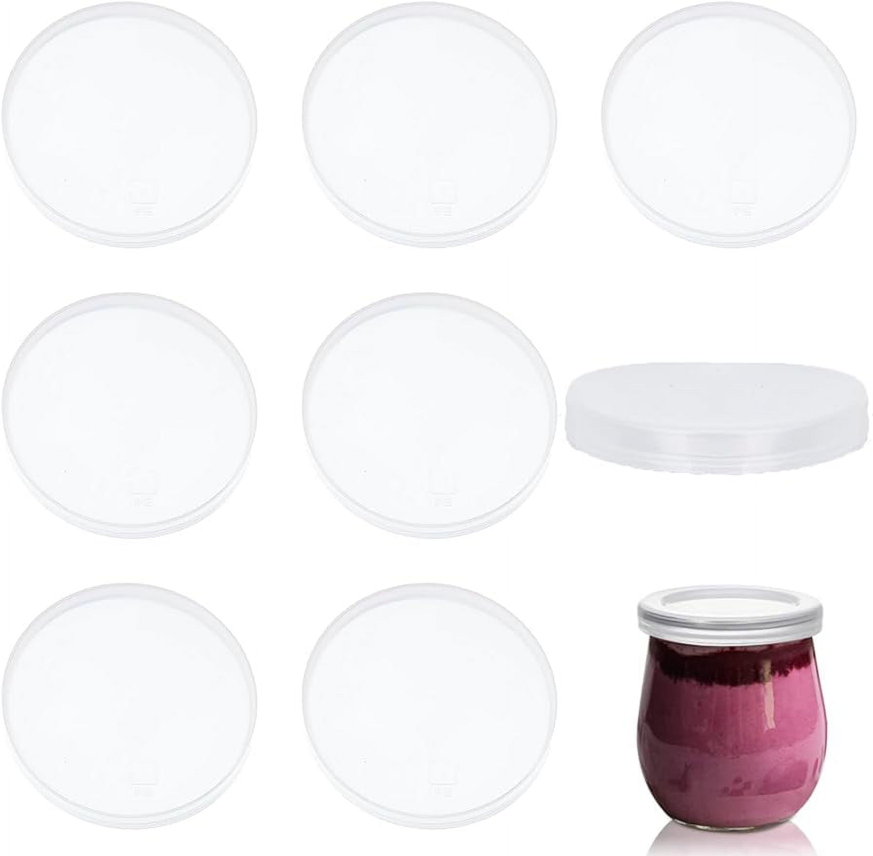 2.6 Inch 24Pcs Yogurts Bottle Caps Yogurt Jar Lids Set Storage ...