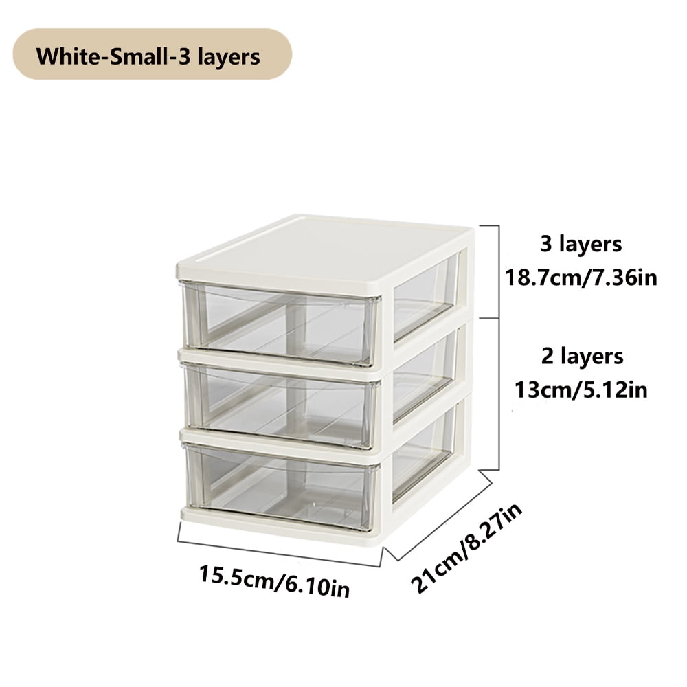 2-6 Layers small Desktop Storage Box with Drawer Heightened Table ...