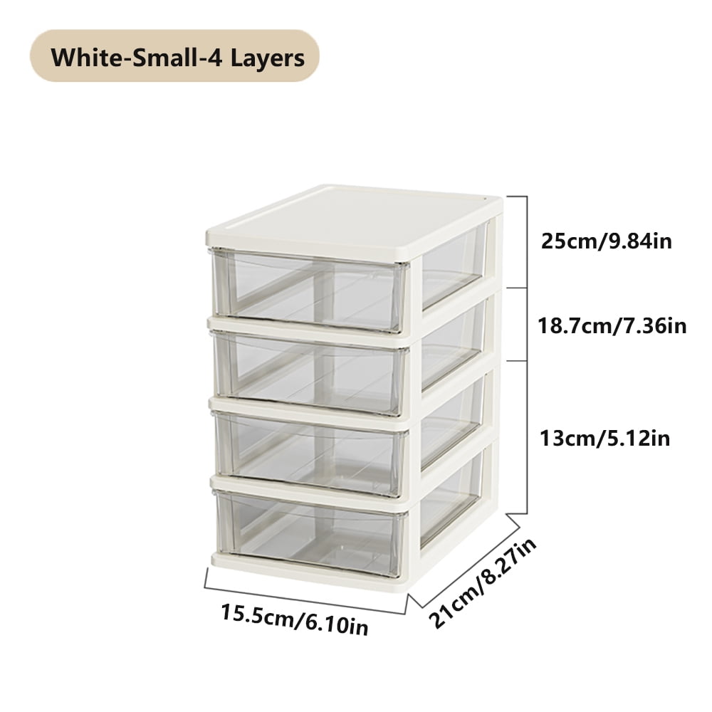 2-6 Layers small Desktop Storage Box with Drawer Heightened Table ...