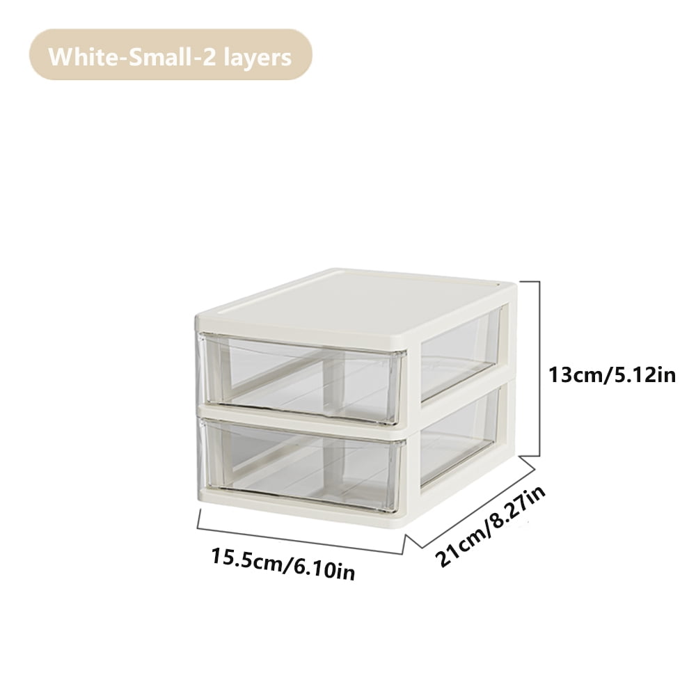 2-6 Layers small Desktop Storage Box with Drawer Heightened Table ...