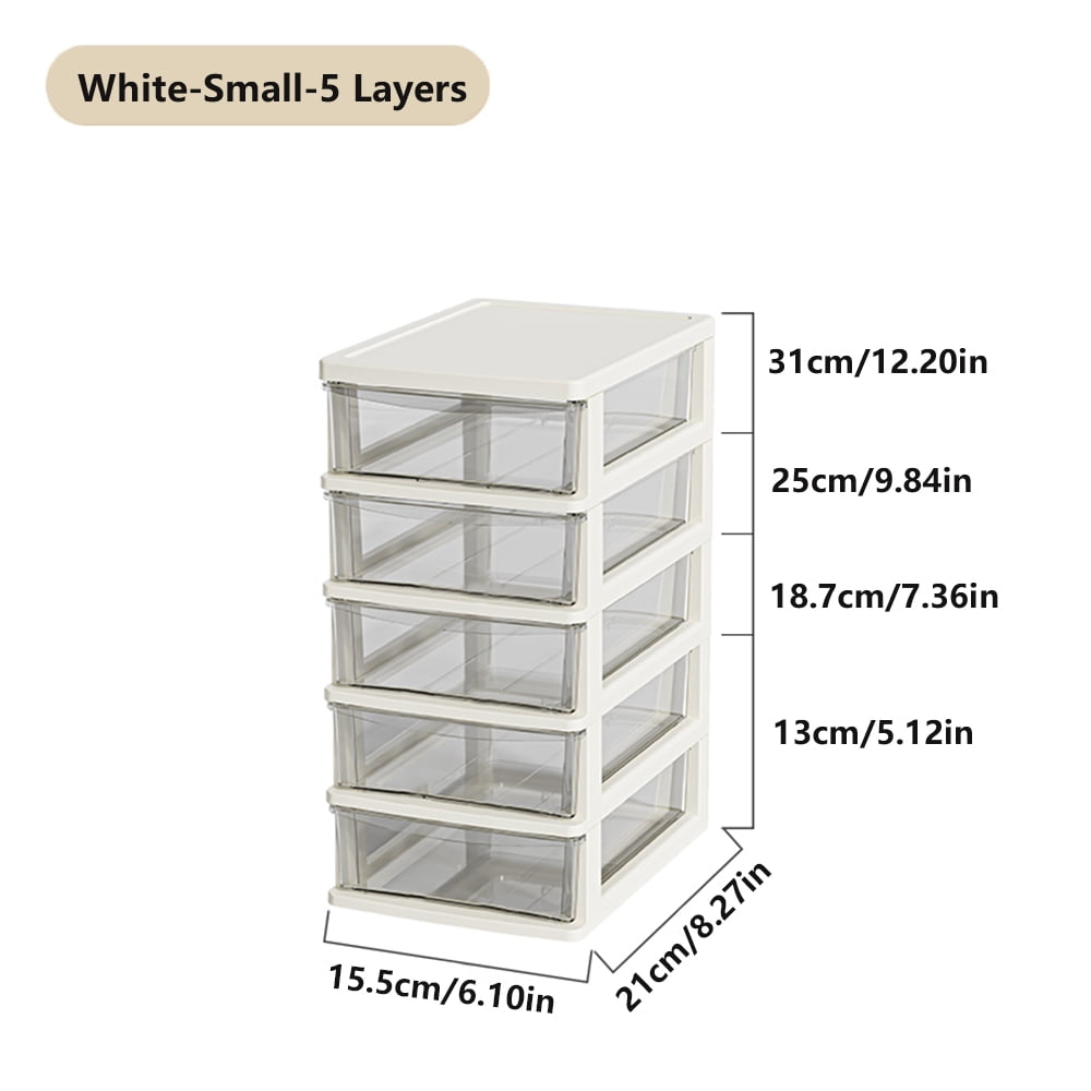 2-6 Layers small Desktop Storage Box with Drawer Heightened Table ...