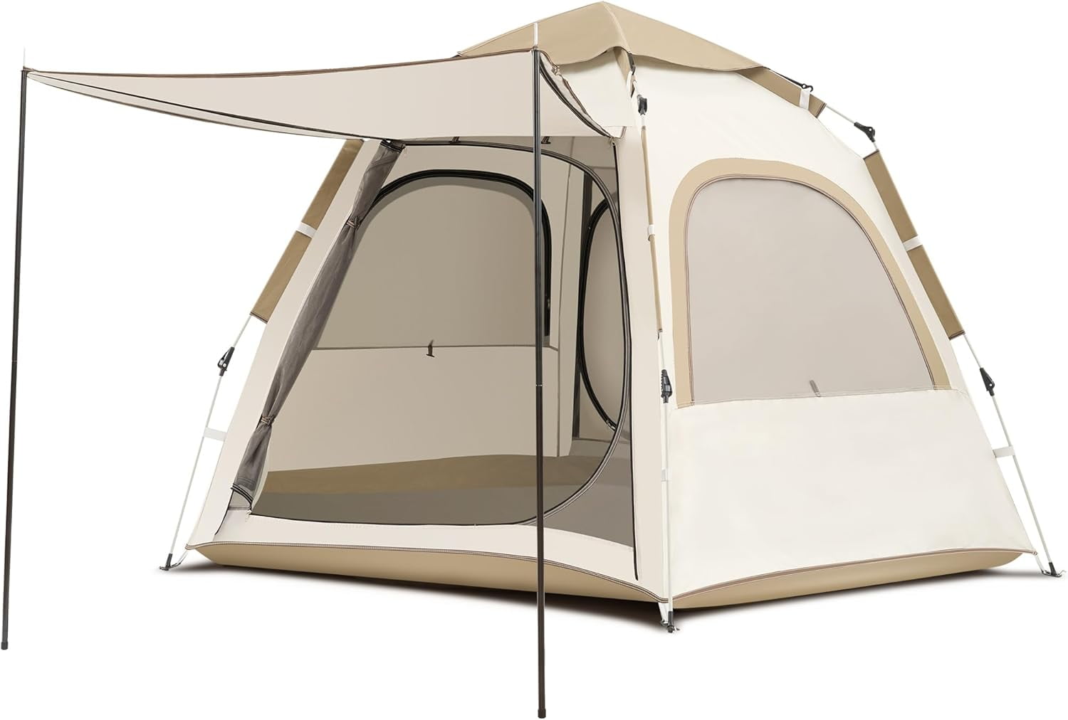 2-6 Person Beach Tent Backpacking Tent Camping Tent with Handbag 2 ...