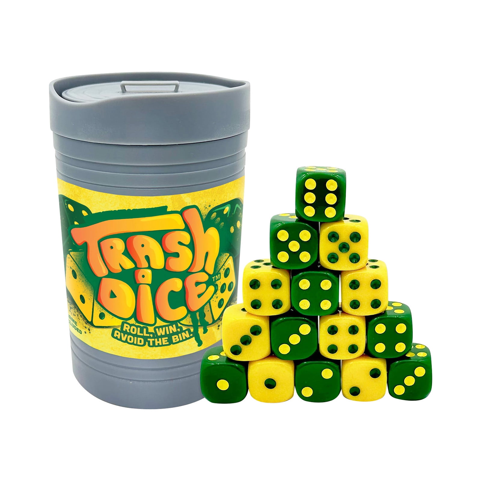 2-6 Player Trash Can Game, Dice Toy Board Game - Includes 80 Dice & 5 ...