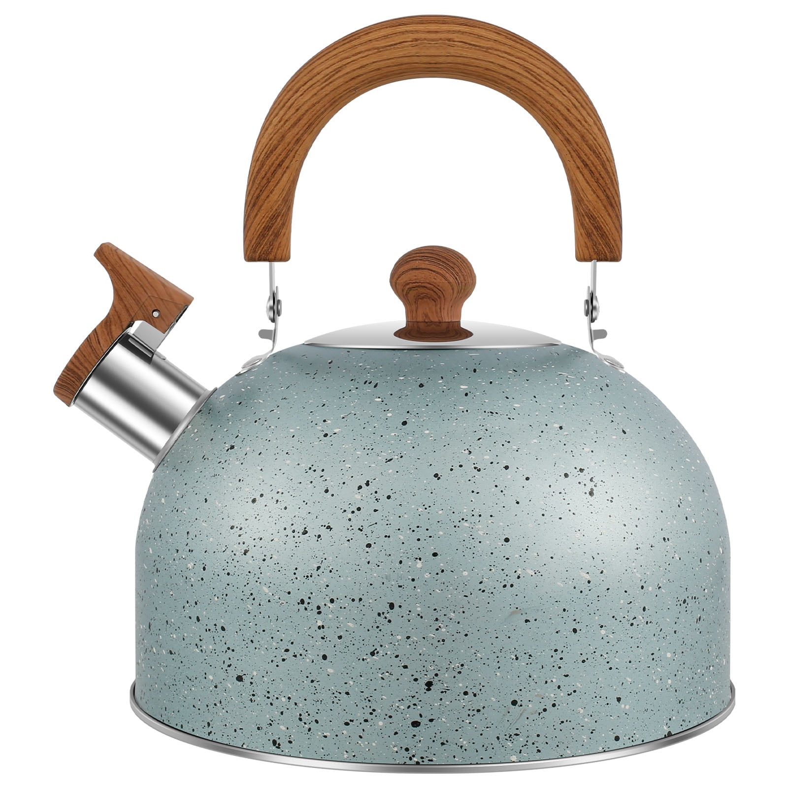 2.6 QT Tea Kettle Stainless Steel Whistling Tea Kettle with Stay Cool ...