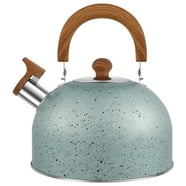 Martha Stewart Everyday Lily Pond Linen 2.2-Quart Stainless Steel Tea ...