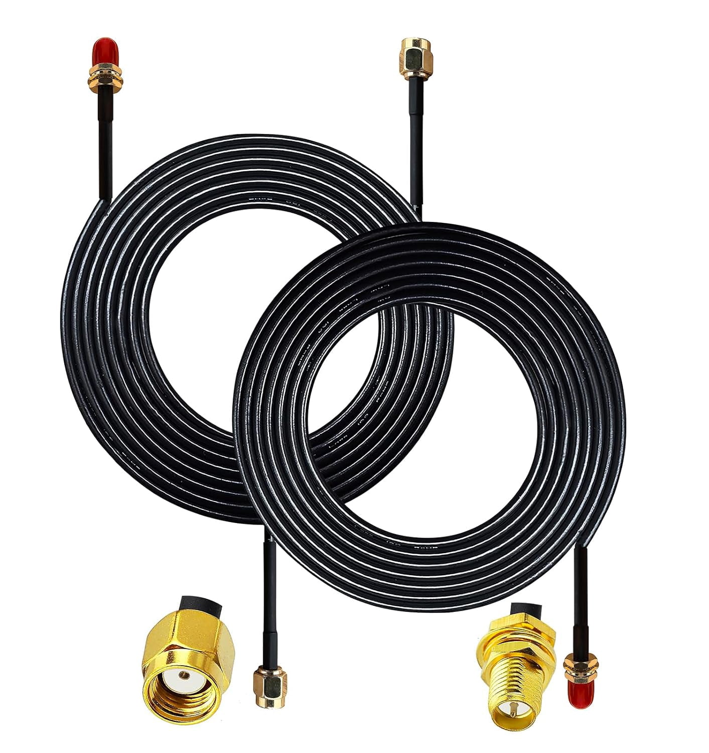 2-6 feet extension cable male to female coaxial cable 50 ohms low loss ...