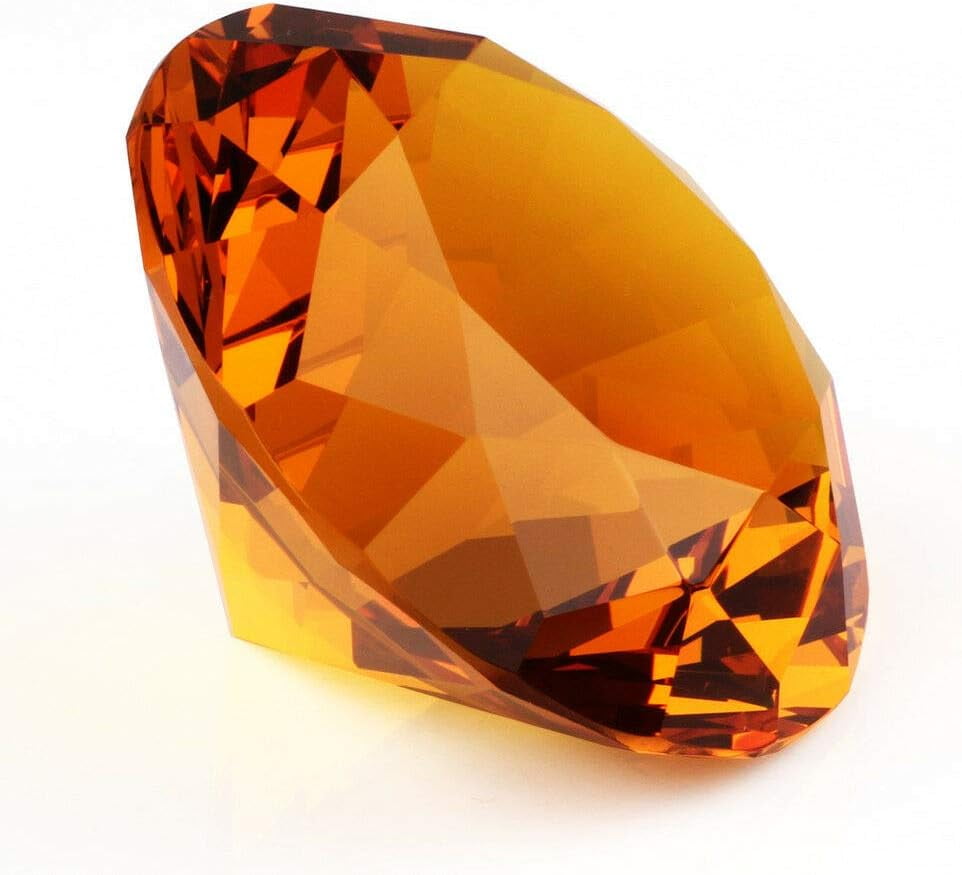 2” / 60 mm Clear Diamond Shaped Glass Crystal Paperweight – Home Office ...