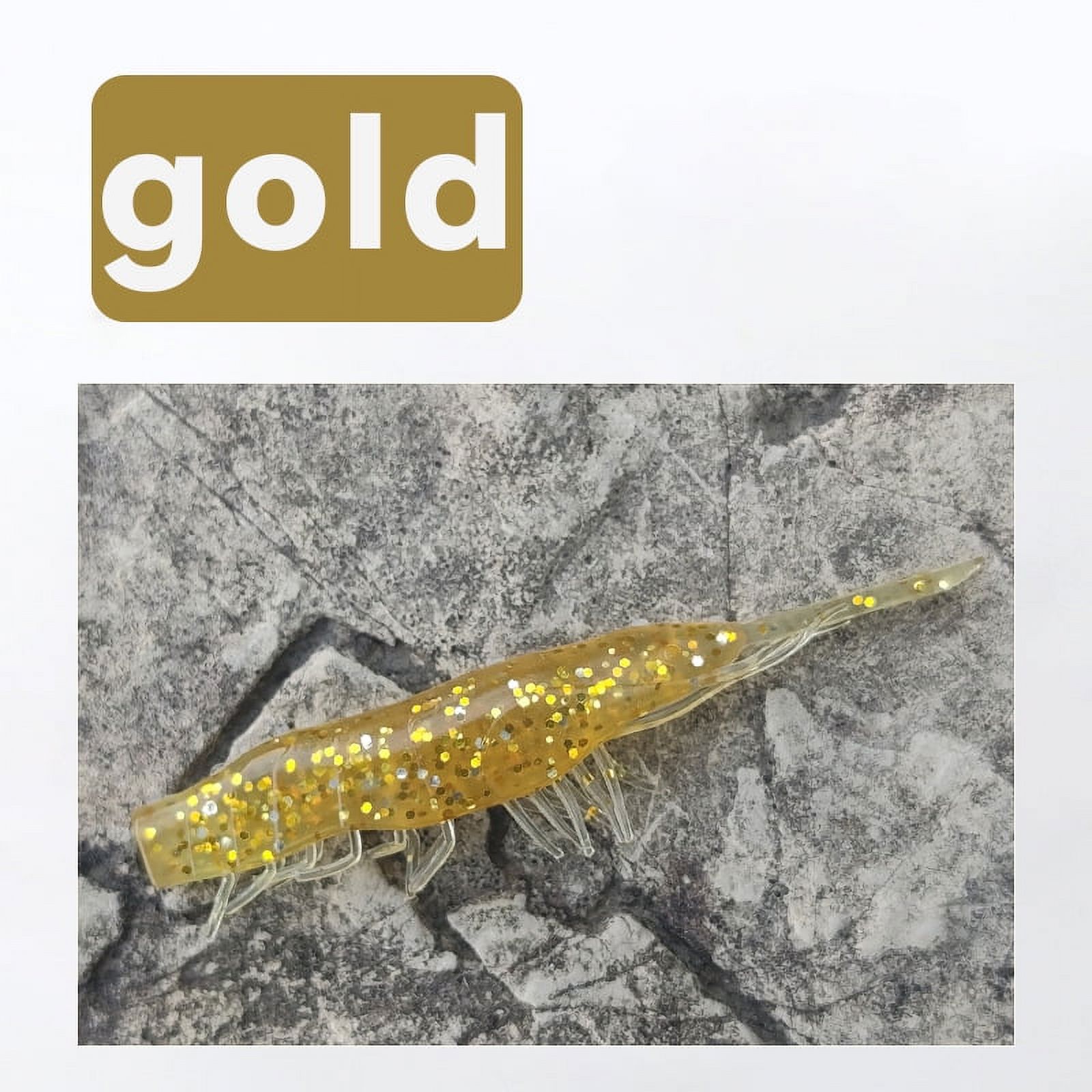 2 of 60mm 98mm Soft Silicone Bait, Biting Shrimp Carp Bass, Pike ...