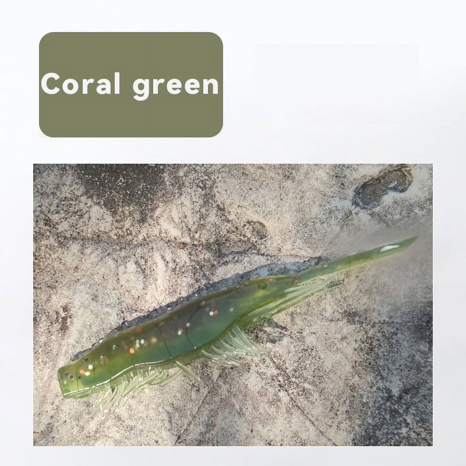 2 of 60mm 98mm Soft Silicone Bait, Biting Shrimp Carp Bass, Pike ...