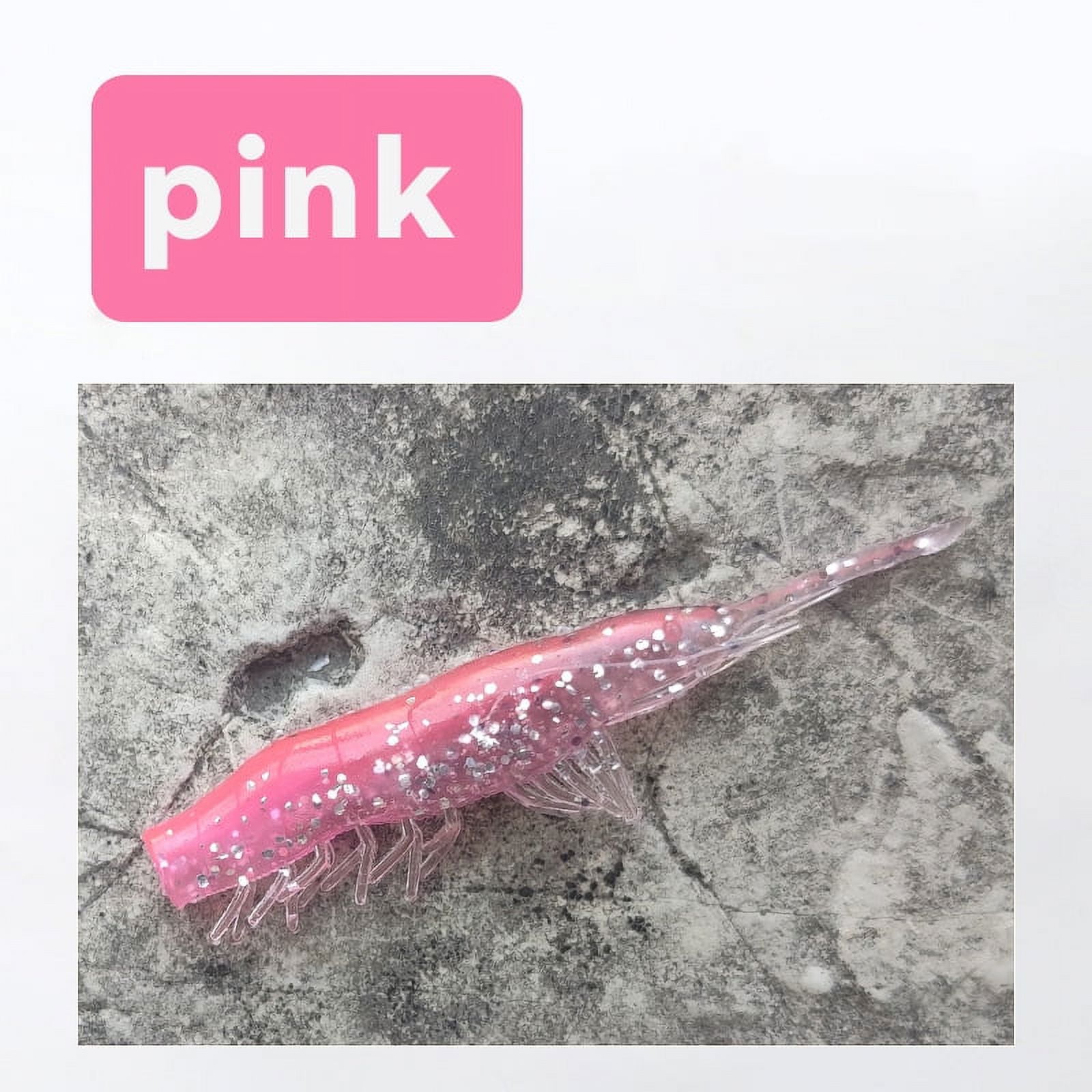 2 of 60mm 98mm Soft Silicone Bait, Biting Shrimp Carp Bass, Pike ...