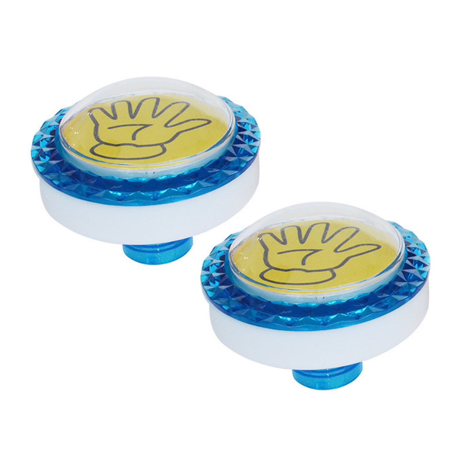 2*60mm DIY Arcade Button Push LED Dome Illuminated Convex Hand Palm ...