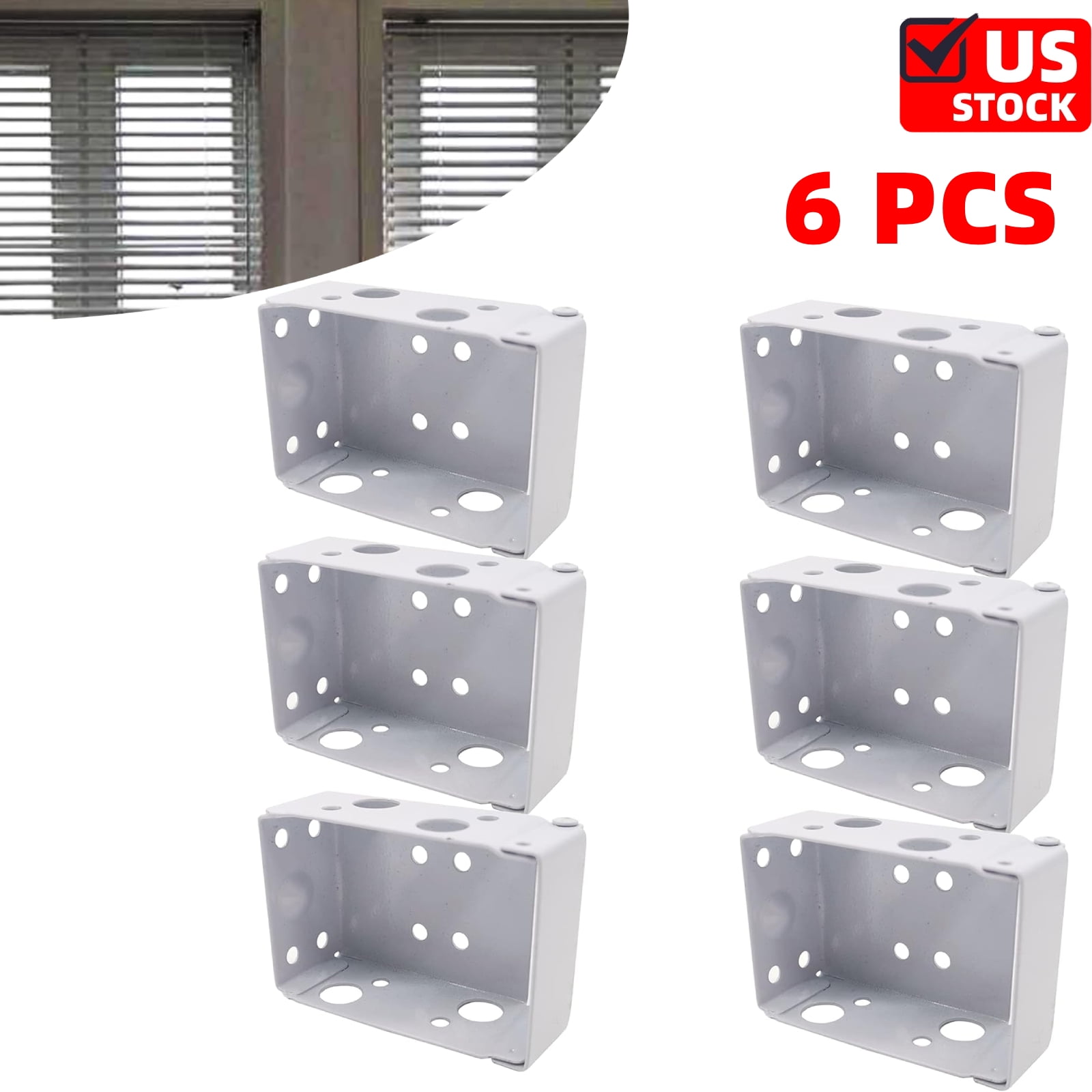 2.63 inch Blind Brackets Low Profile Box Mounting Bracket for Window ...