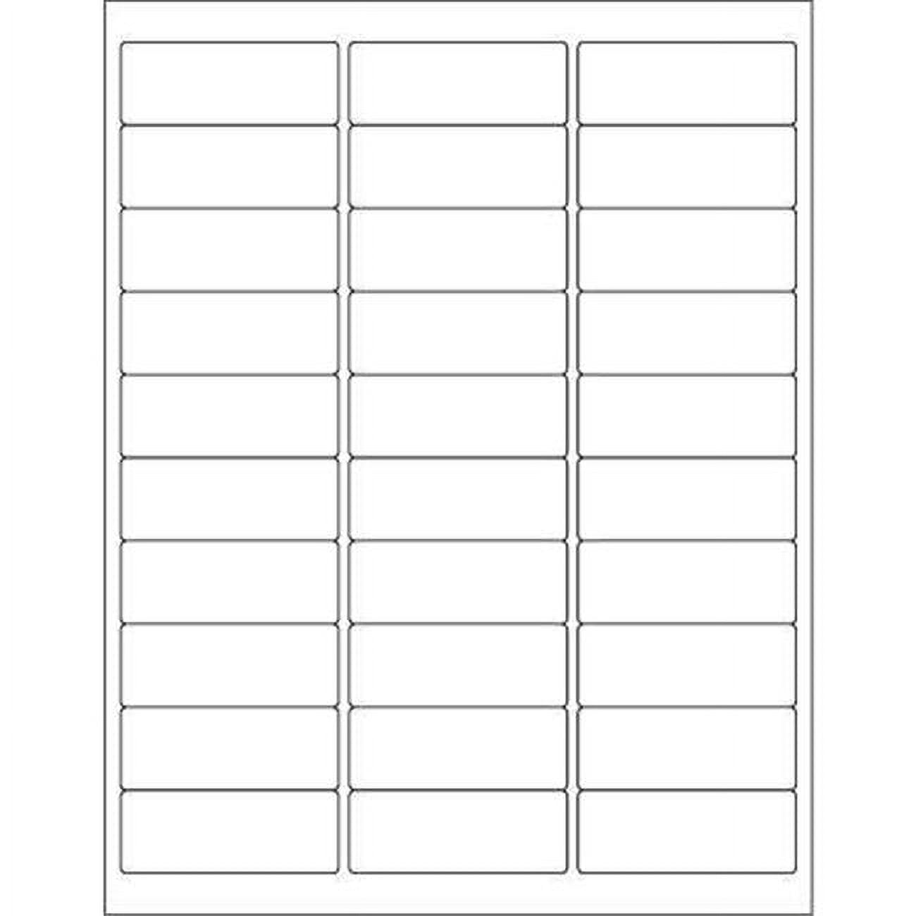 2.63 x 1 in. White Rectangle Laser Labels& Master Case - Pack of 30000 ...