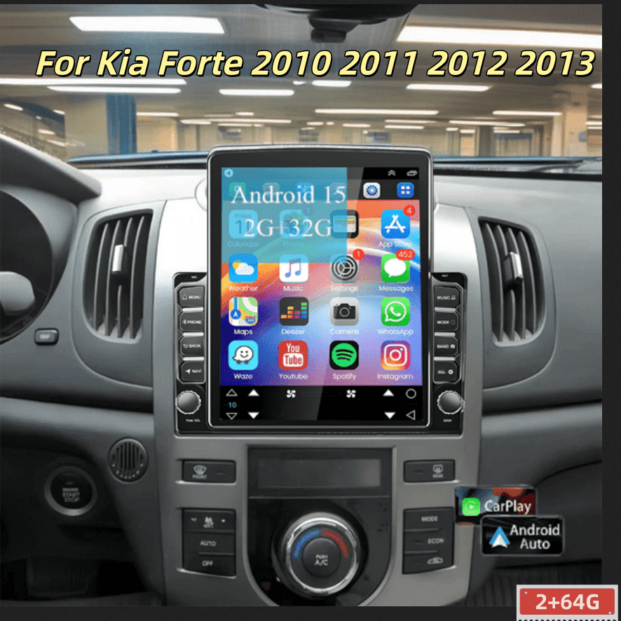 2+64G 9.7in Double Din Car Stereo Radio for Kia forte 2010 2011 2012 ...