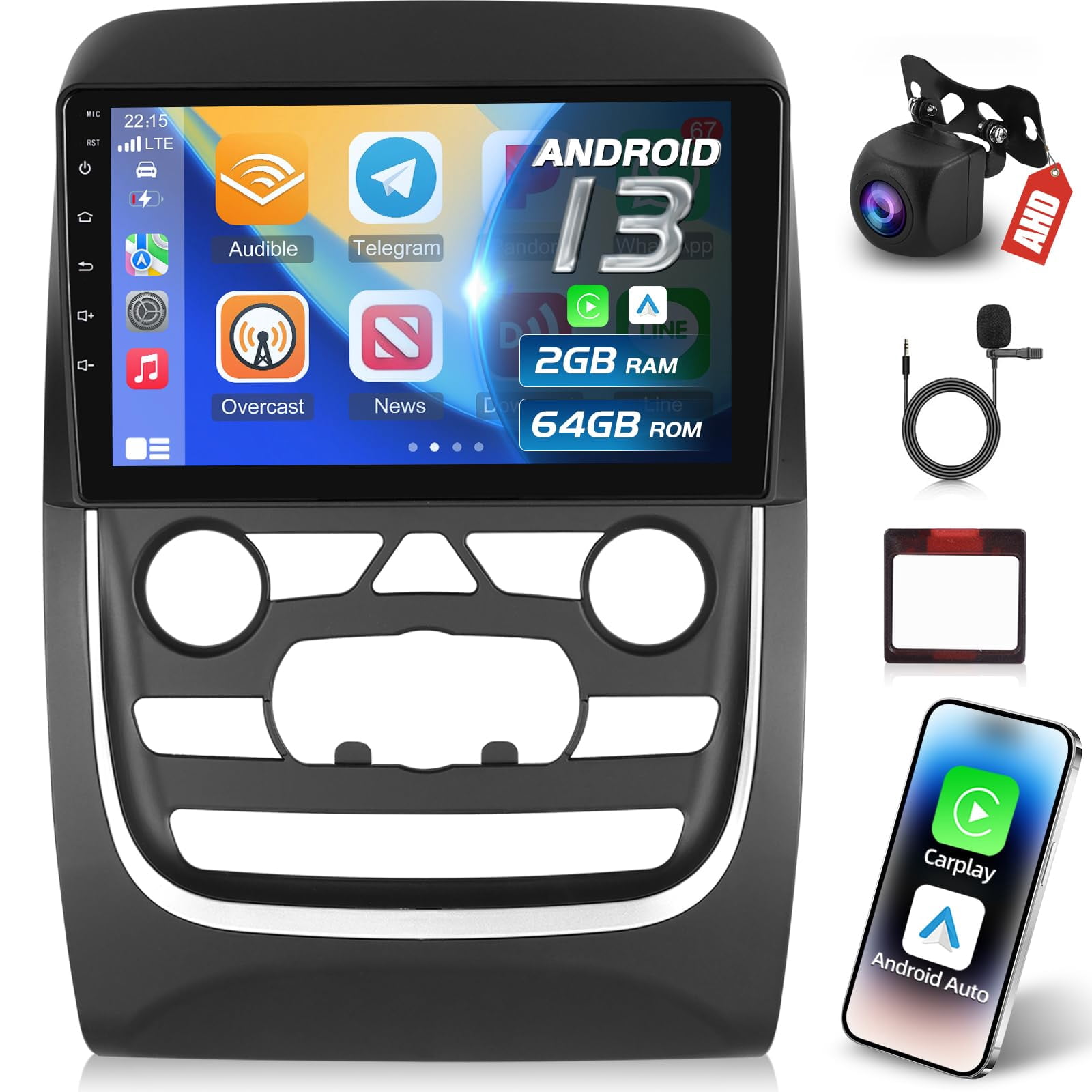 [2+64G] Android 13 Car Radio for Dodge Durango 2014-2020 - Wireless ...