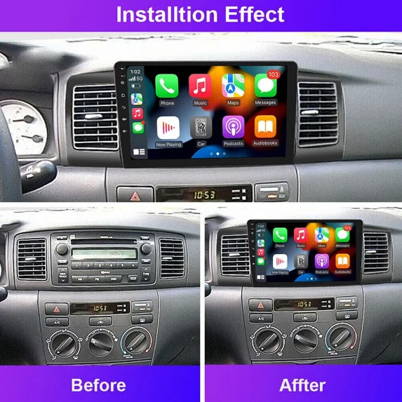 2+64G Android 15 Car Stereo for Toyota Corolla 2005-2012 Fit for ...