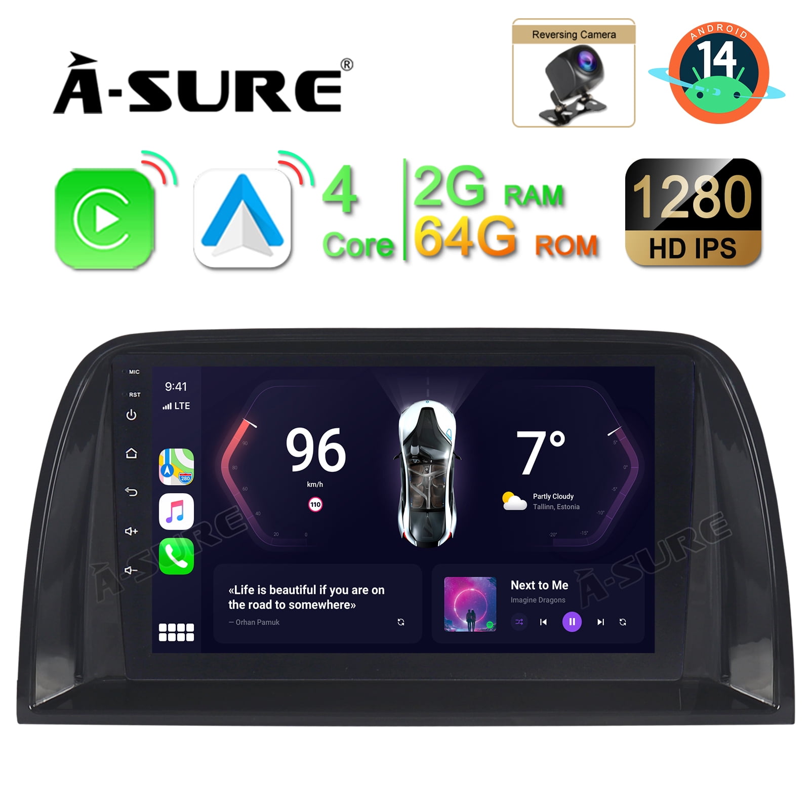2+64GB Android 14 Car Radio Stereo for Mazda CX-5 MK1 KE 2012-2016, 9 ...