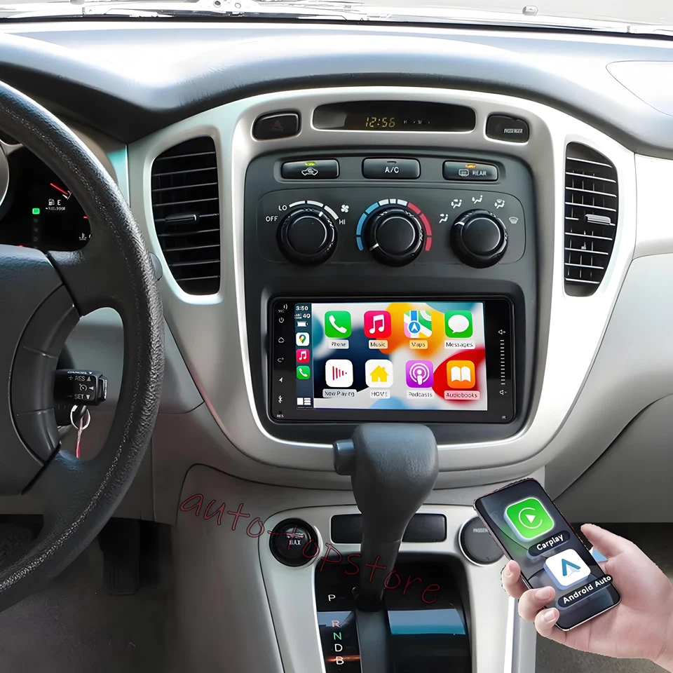 2+64GB Android 15 Car Stereo for Toyota Highlander 2001-2007, 7-Inch ...