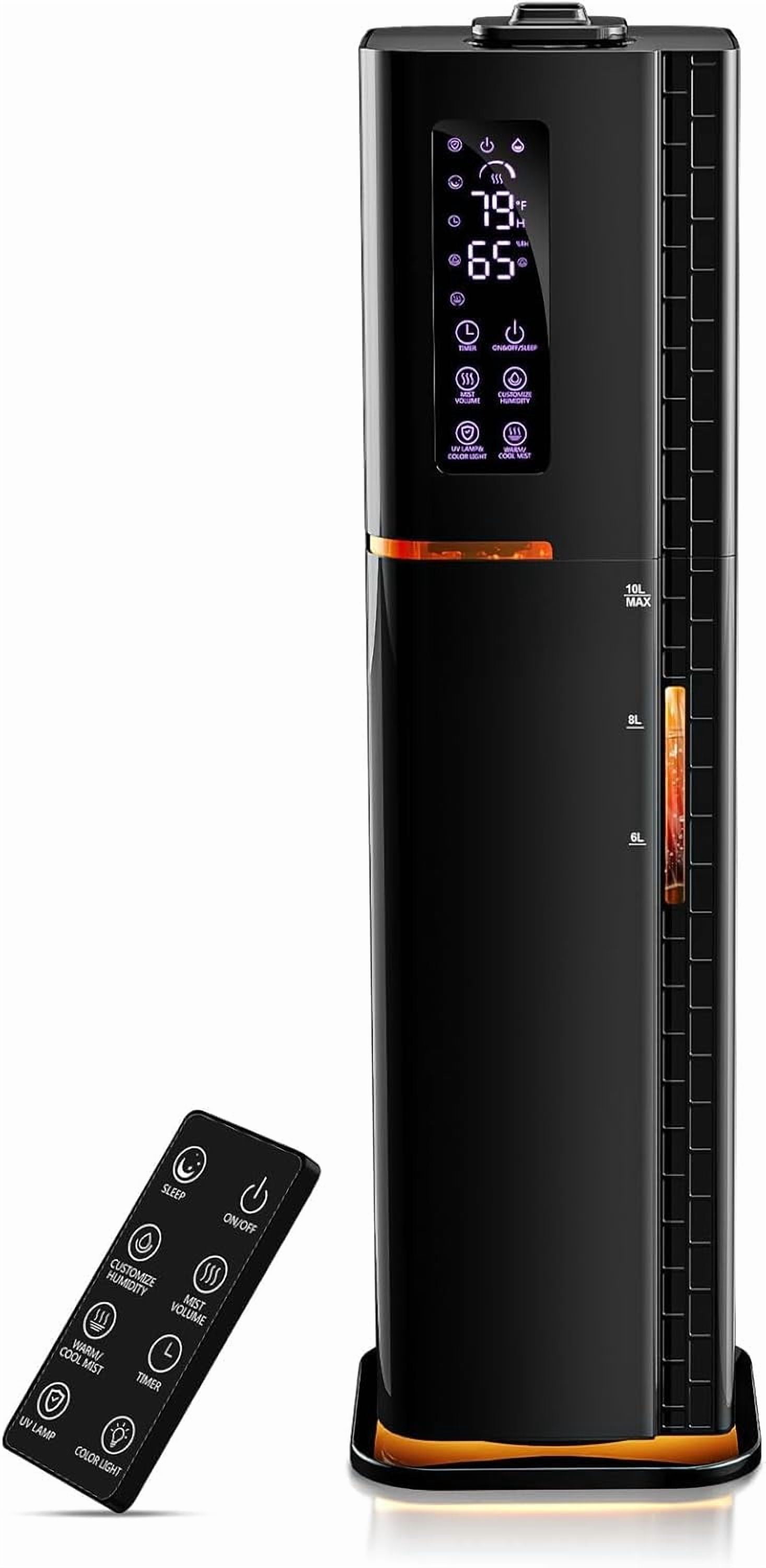 2.64Gal Humidifiers for Bedroom Large Room, Warm and Cool Mist up to ...