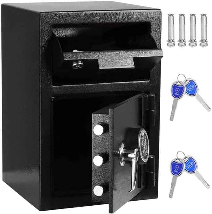 2.6Cub Drop Safe for Business, 80LBS Deposit Safe with Drop Slot with ...