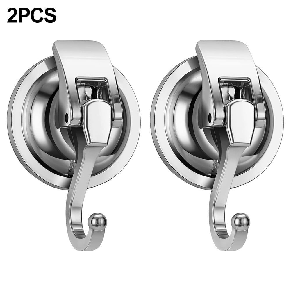 2-6Pcs Vacuum Suction Cup Hooks Bathroom Heavy Duty Hooks Reusable ...