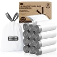2.6gal-360 Garbage Bags, Drawstring, 2.6 Gallon Capacity, For Bathroom ...