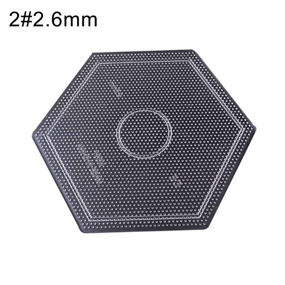 2.6mm Large Square Hexagon Round Fuse Beads Pegboard Kids DIY Crafts ...