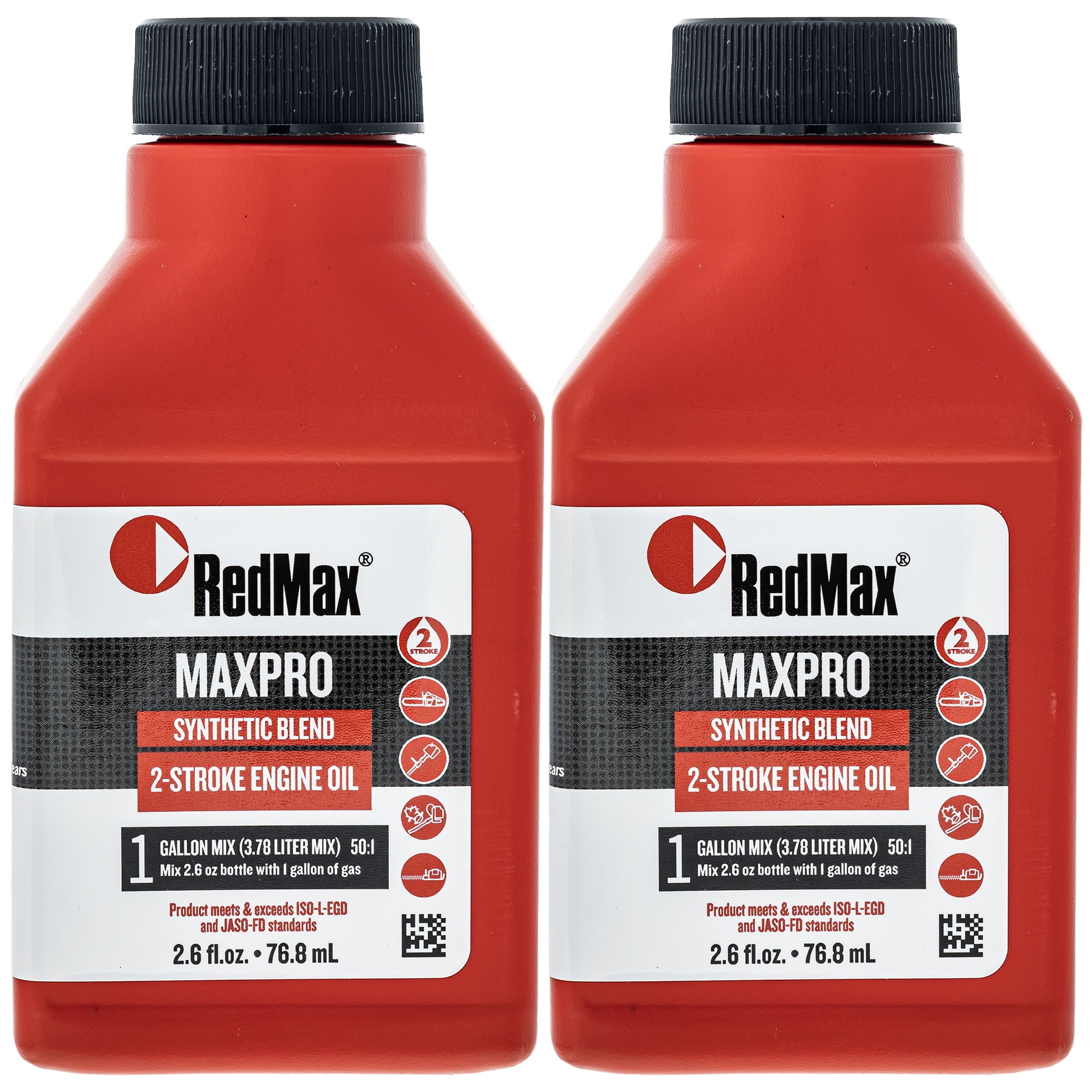 RedMax Synthetic 2 Stroke Oil, 2.6oz Bottles, 50:1 Mix with Fuel ...