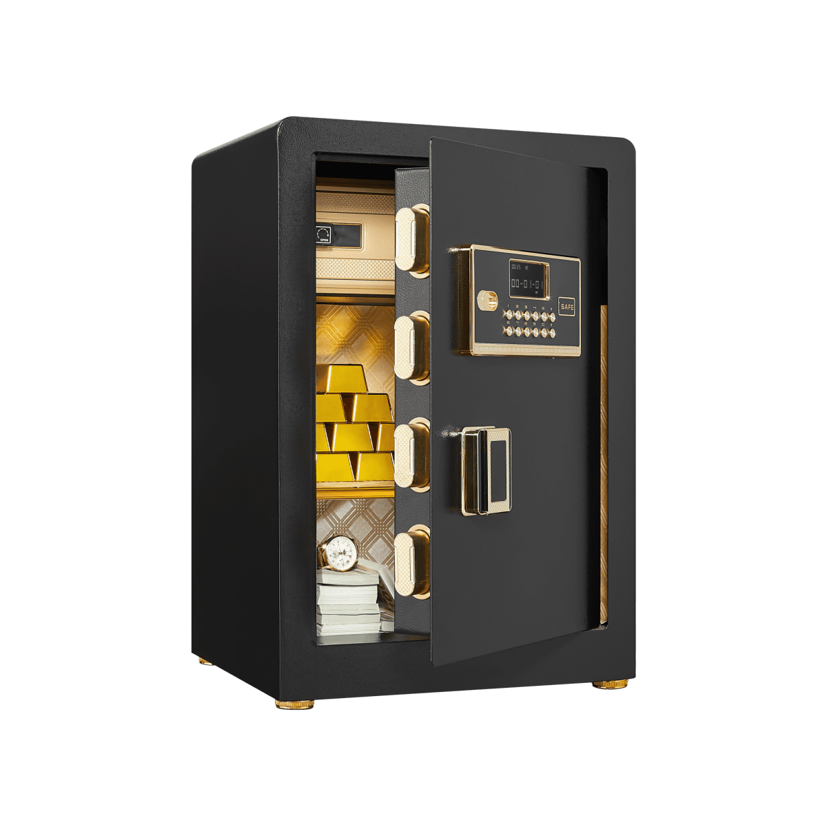 2.7 Cu Ft Large Home Safe, Digital Keypad Safe with Spare Key, LED ...