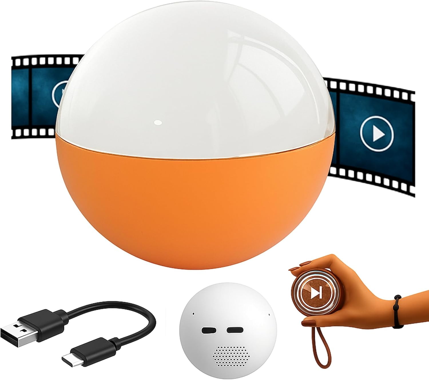 2.7" Custom Crystal Ball Video Player, Personalized Digital Display ...