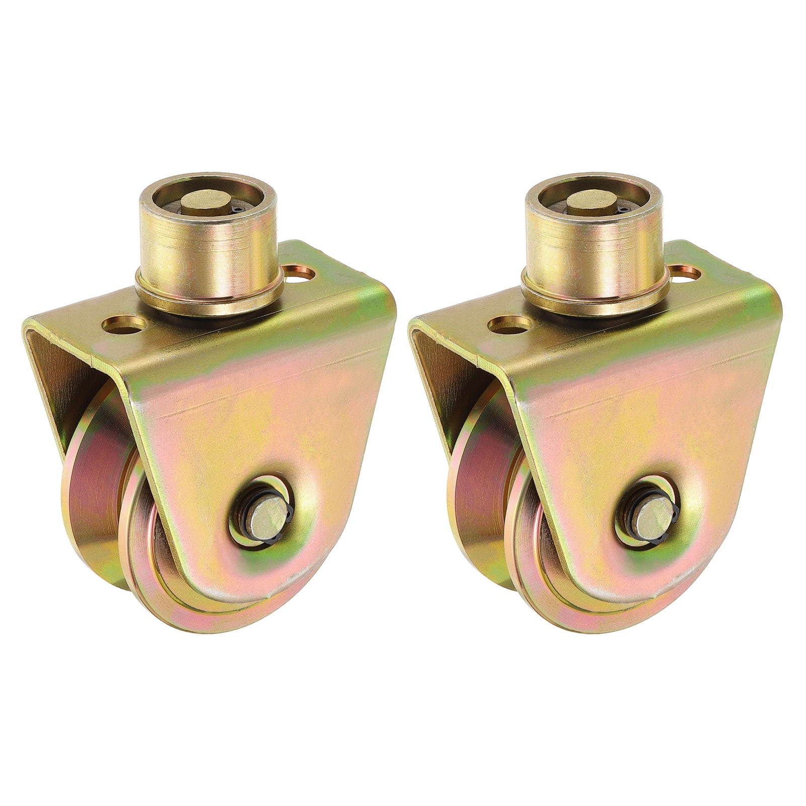 2.7 Inch Sliding Gate Wheels, 2Pack 360-Degree Rotational V Groove ...