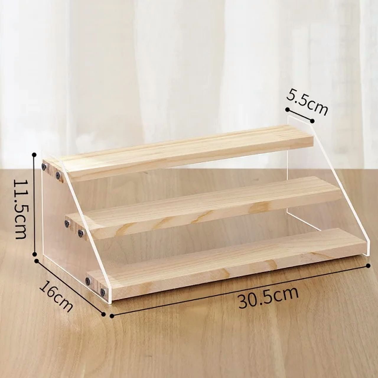 2-7 Layers Acrylic Storage Display Shelf Rack Figure Ladder Showcase ...