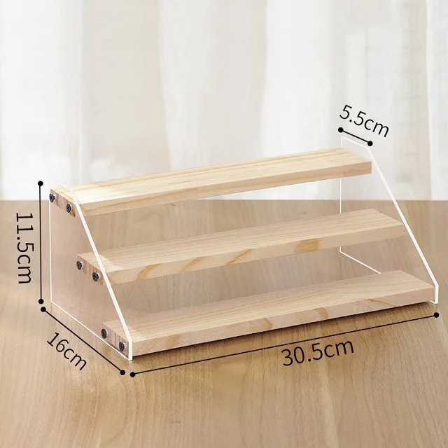 2-7 Layers Acrylic Storage Display Shelf Rack Figure Ladder Showcase ...