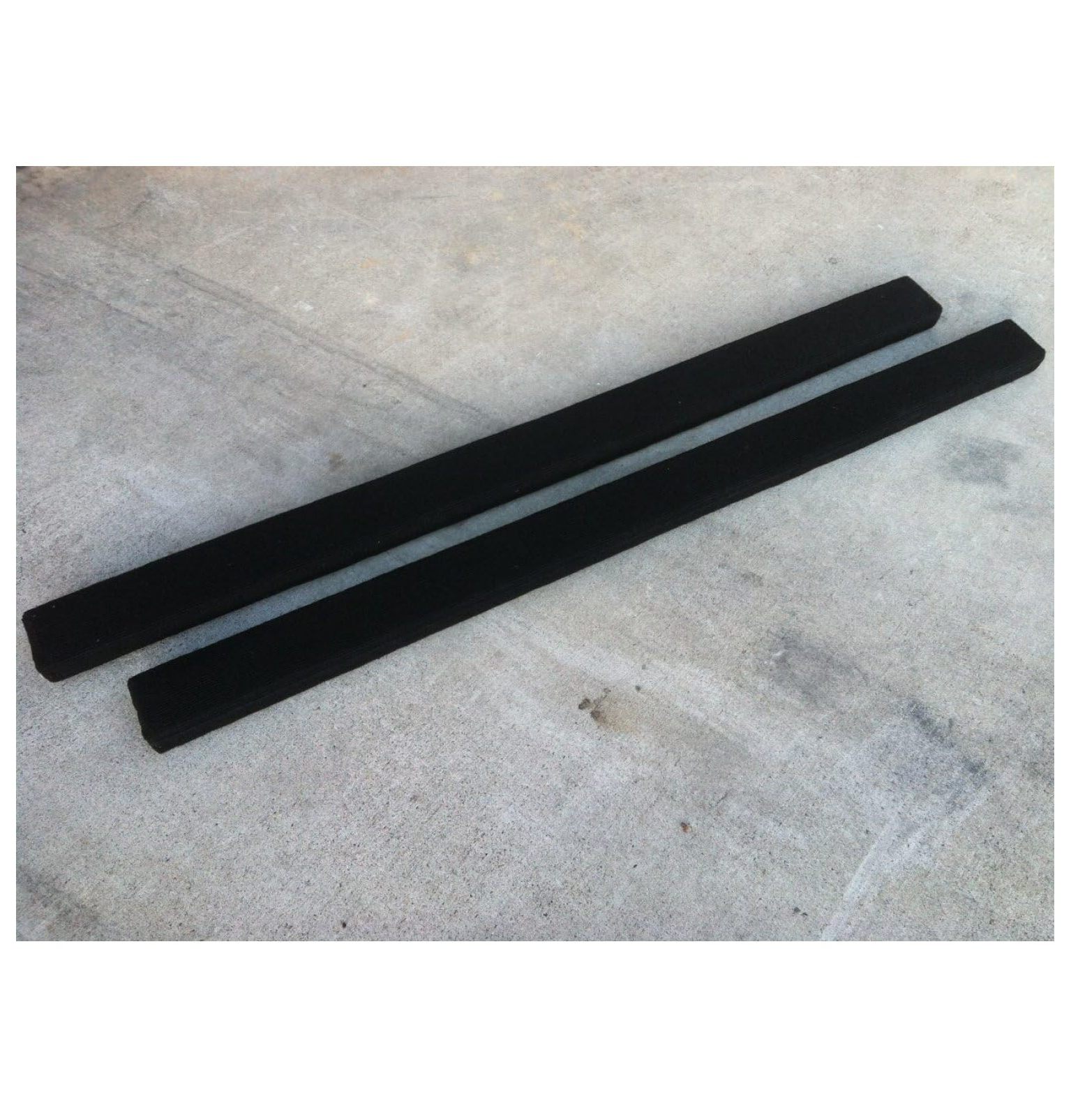 (2) 7' Long Marine Carpet Black Bunk Boards - 2x4 - Walmart.com