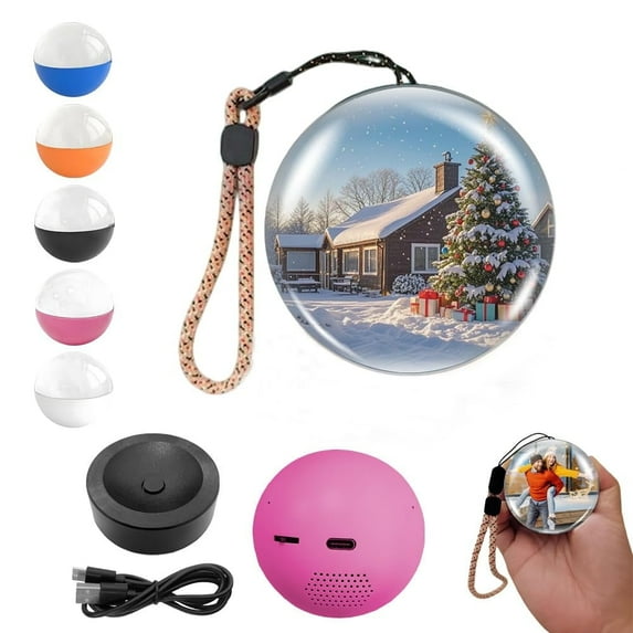 2.7" Memory Sphere Lamp, 2026 Upgraded Christmas Crystal Ball Video ...