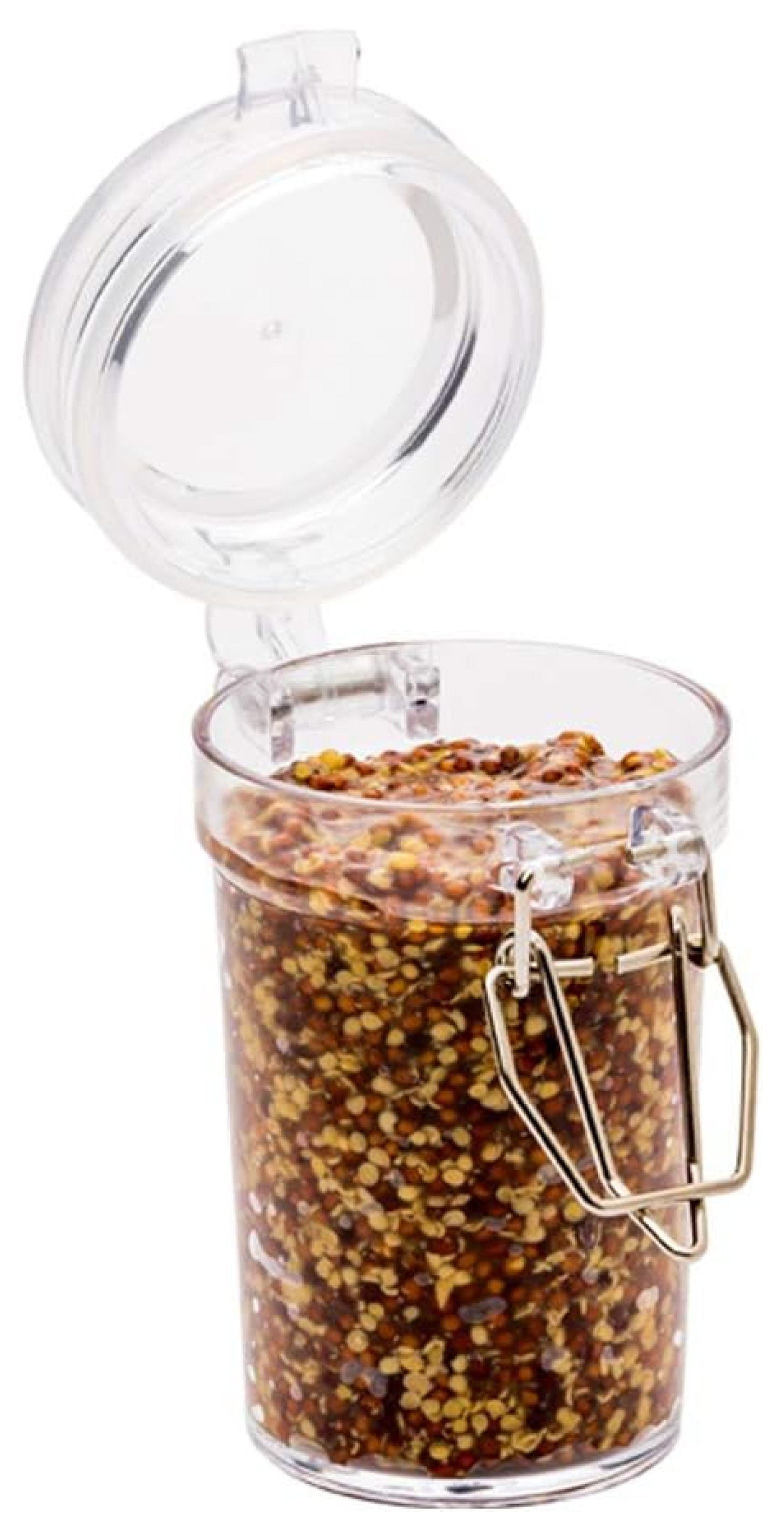 2.7 Ounce Plastic Mason Jars 100 Disposable Clear Containers - With ...