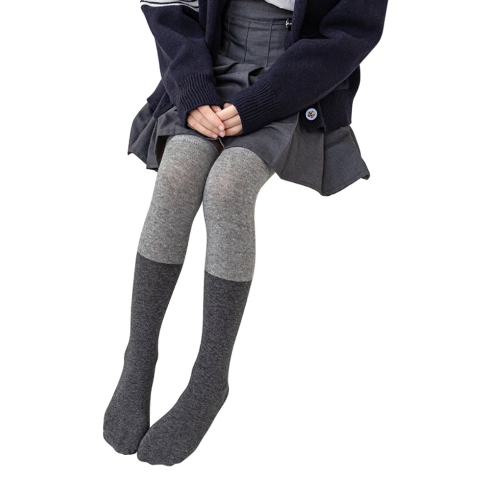 2/7 Pairs Little Girl's Knee High Socks Over Calf Kids Over knee ...