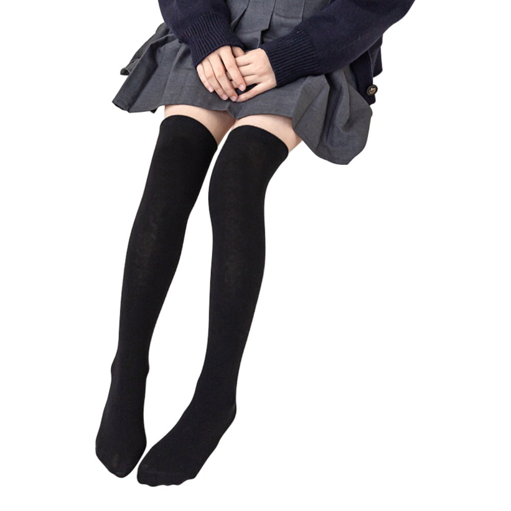 2/7 Pairs Little Girl's Knee High Socks Over Calf Kids Over knee ...